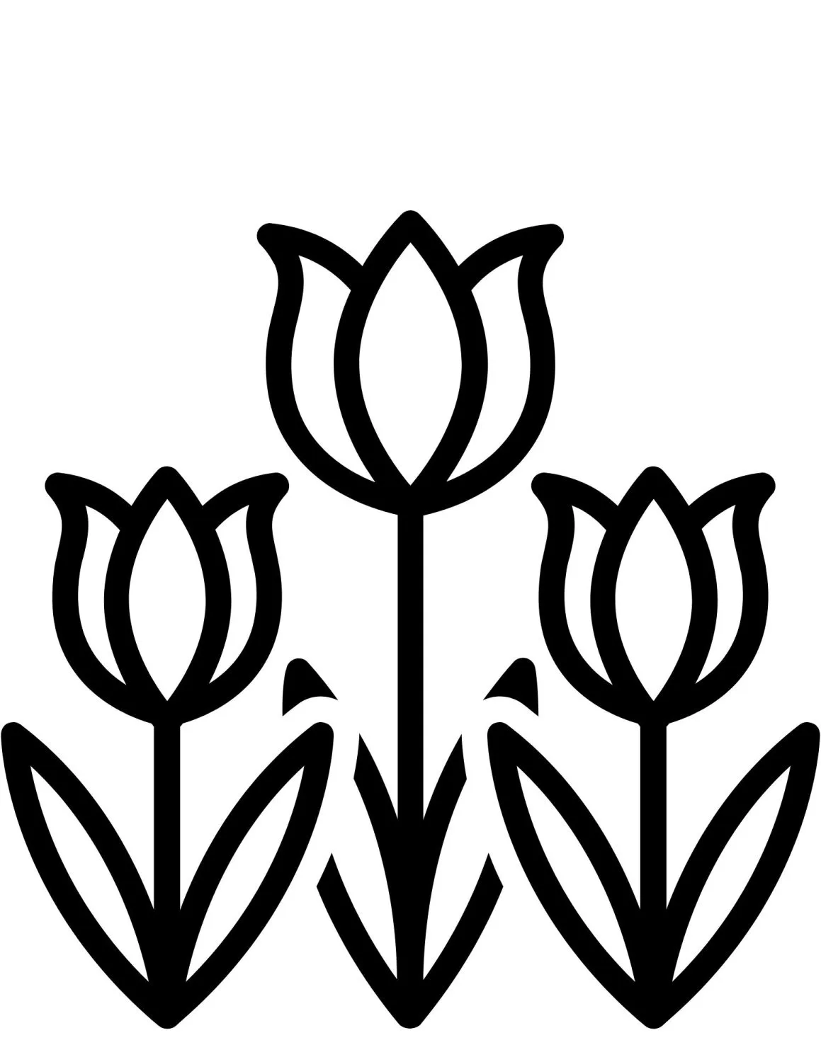Free Tulip Coloring Pages To Celebrate Spring