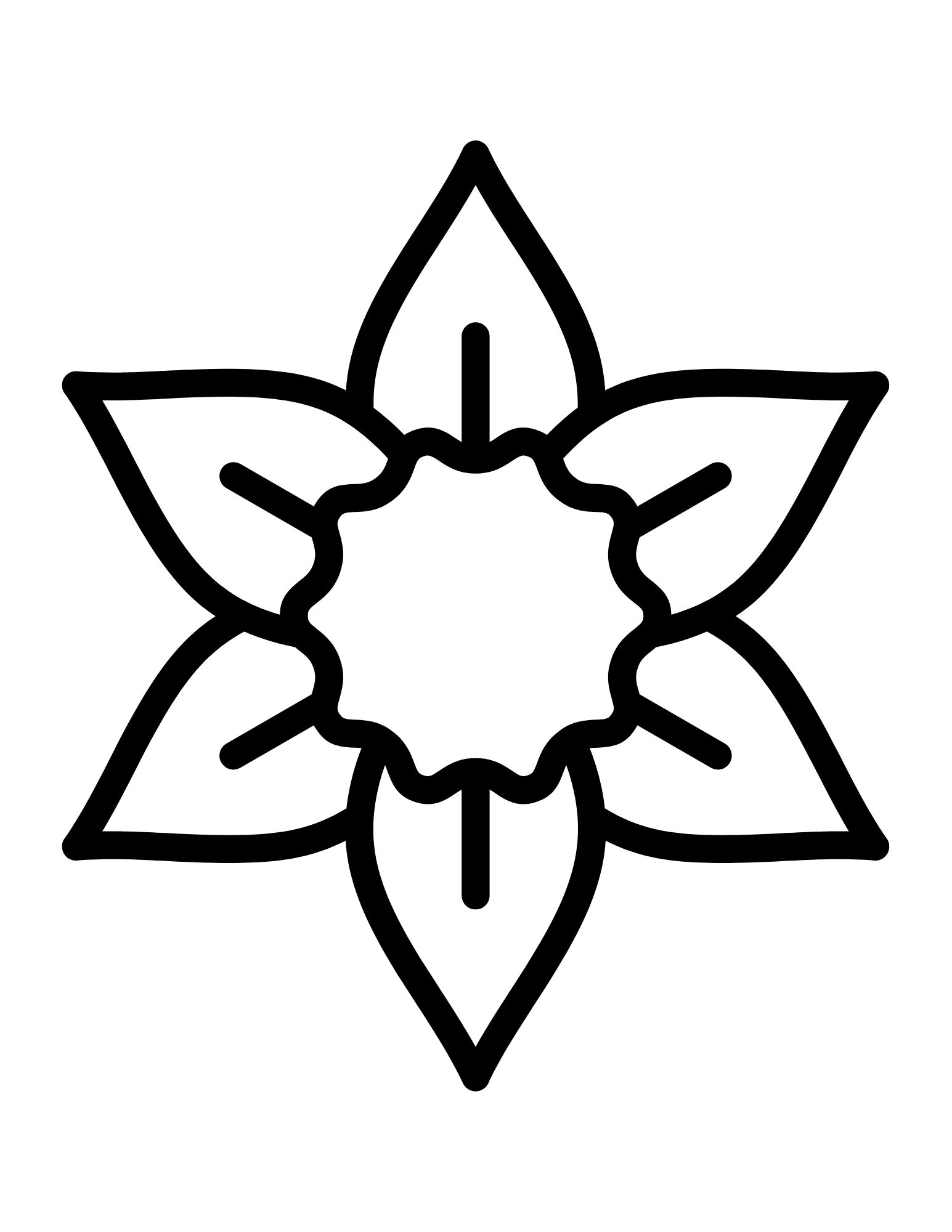 Free Printable Daffodils Coloring Pages