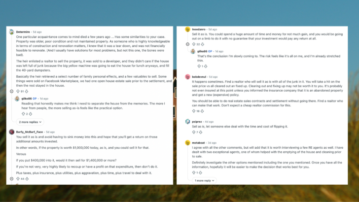 One Reddit User Inherited A House They Couldn’t Afford, And The Advice ...